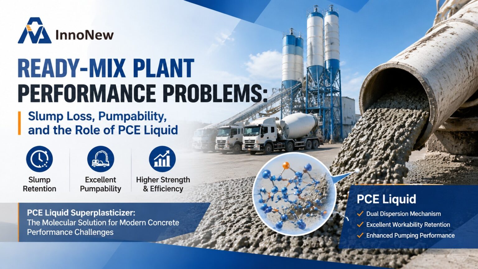 Ready-Mix Concrete Performance Problems | Slump Loss & PCE Solution